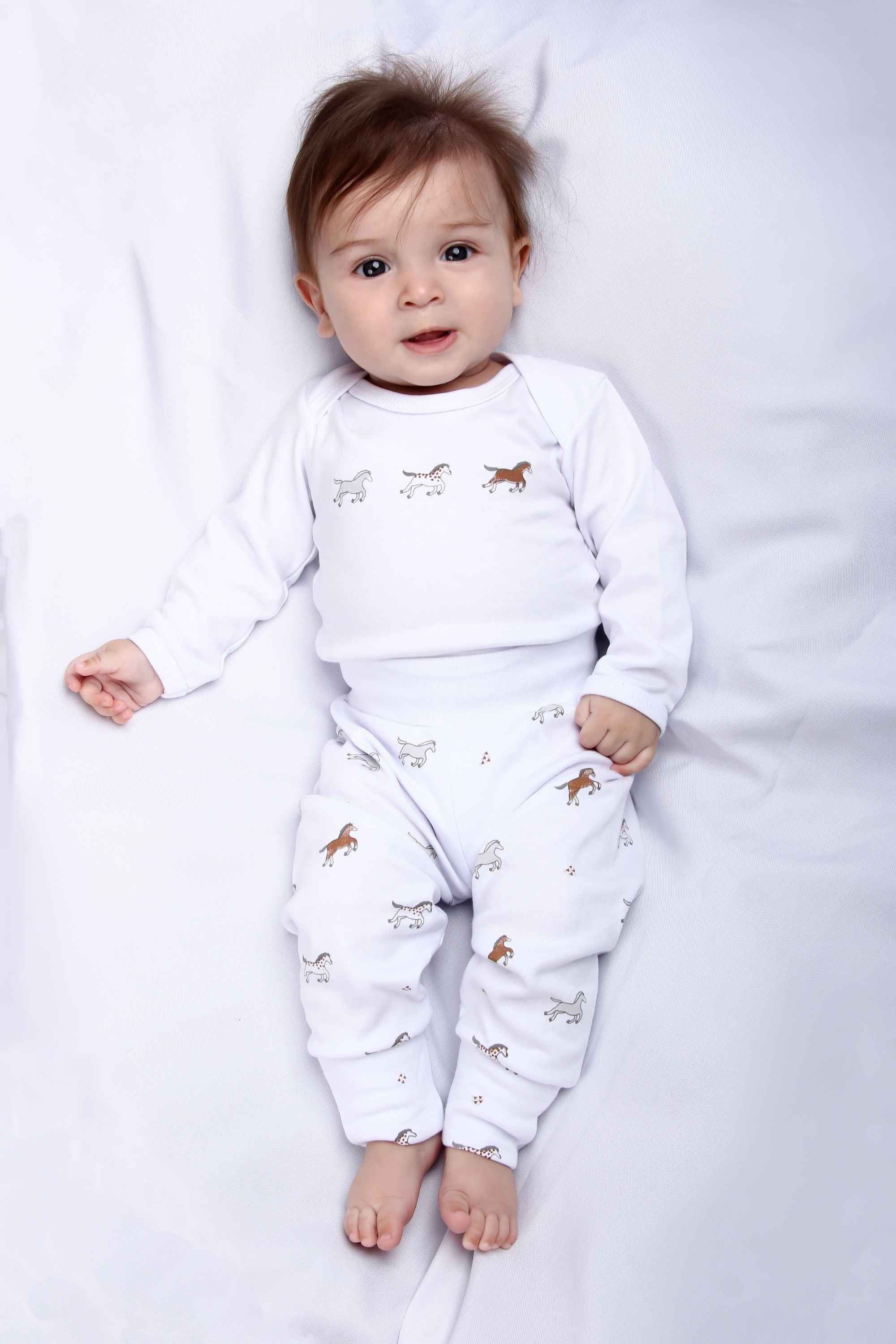 Conjunto Body Manga Longa + Culote - Chevaux | Um Balalum