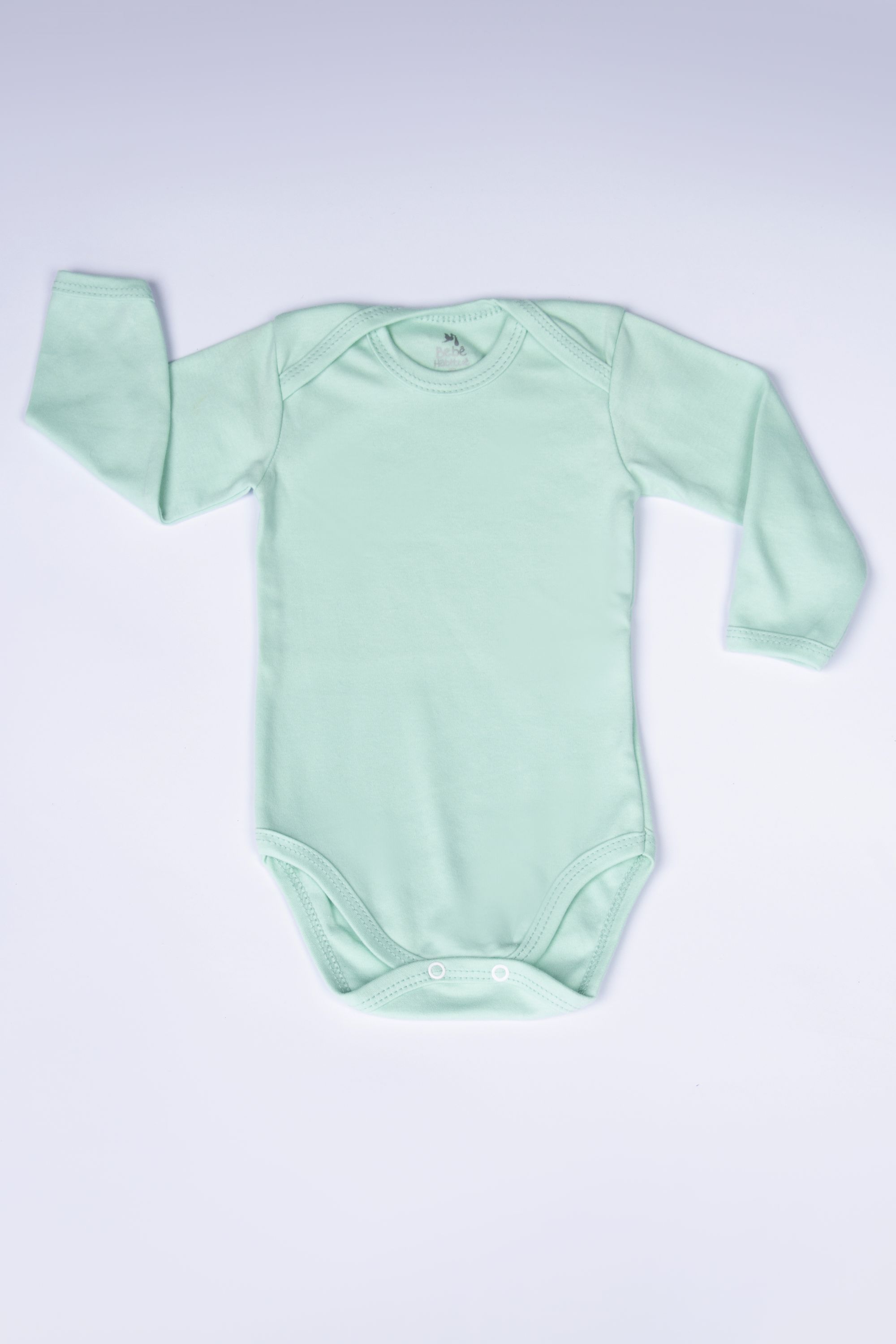 Body Tradicional Manga Longa - Verde Menta | Um Balalum